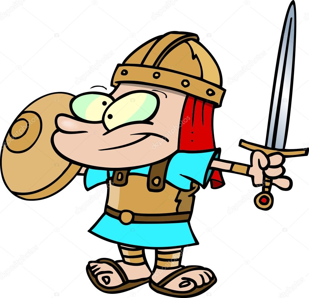 Cartoon Young Warrior Boy Stock Vector Image by ©ronleishman #13950264