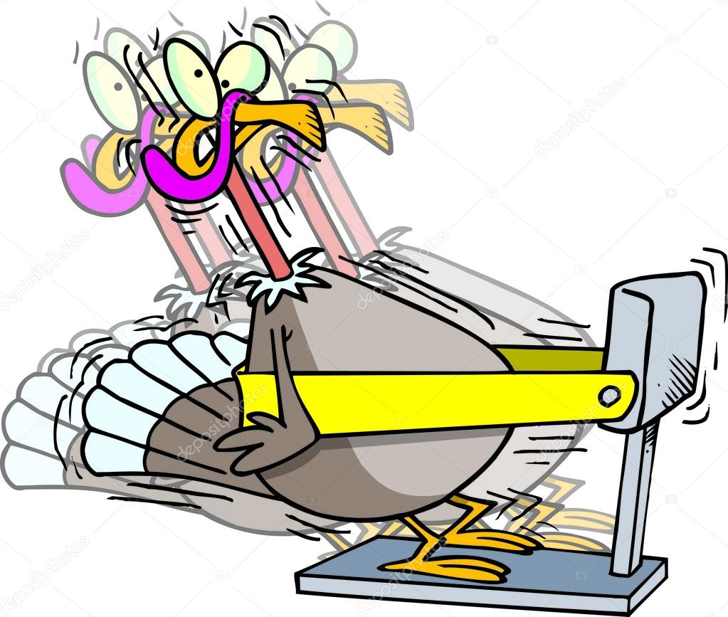 Turkey Exercising Clip Art