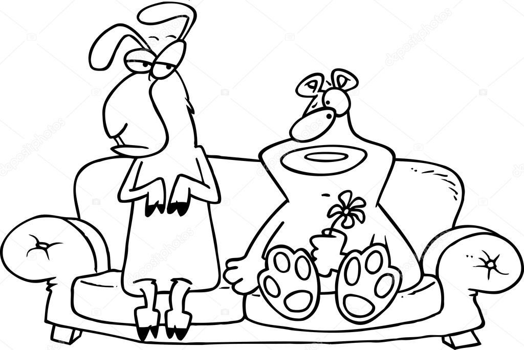 Cartoon Animal Odd Couple Stock Vector Image by ©ronleishman #13950885