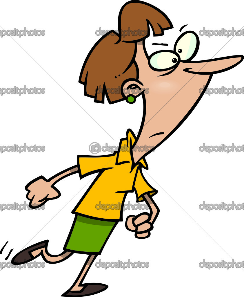 Determined Cartoon Characters