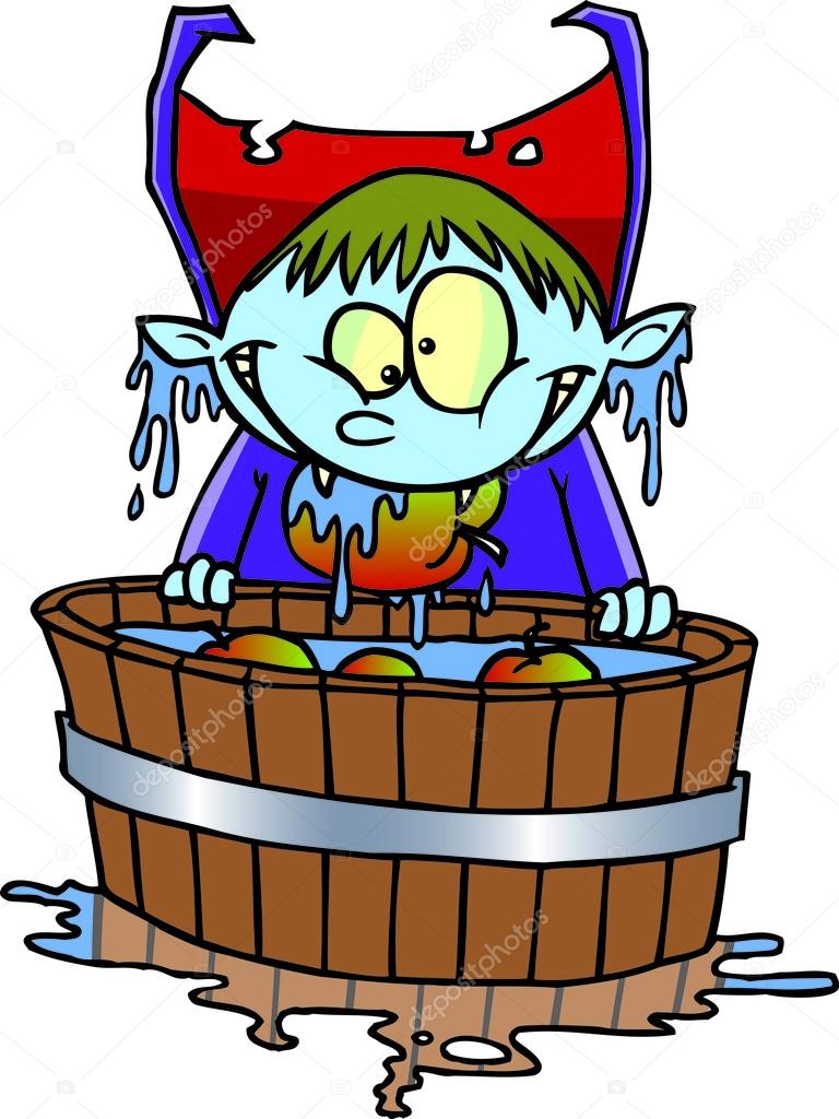 Cartoon apple bobbing Stock Vector Image by ©ronleishman #13951119
