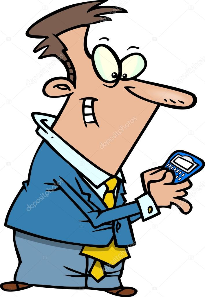 Cartoon text messaging — Stock Vector © ronleishman #13951138