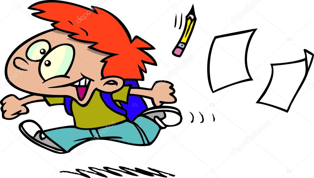 Dibujos animados último día de escuela Stock Vector by ©ronleishman ...