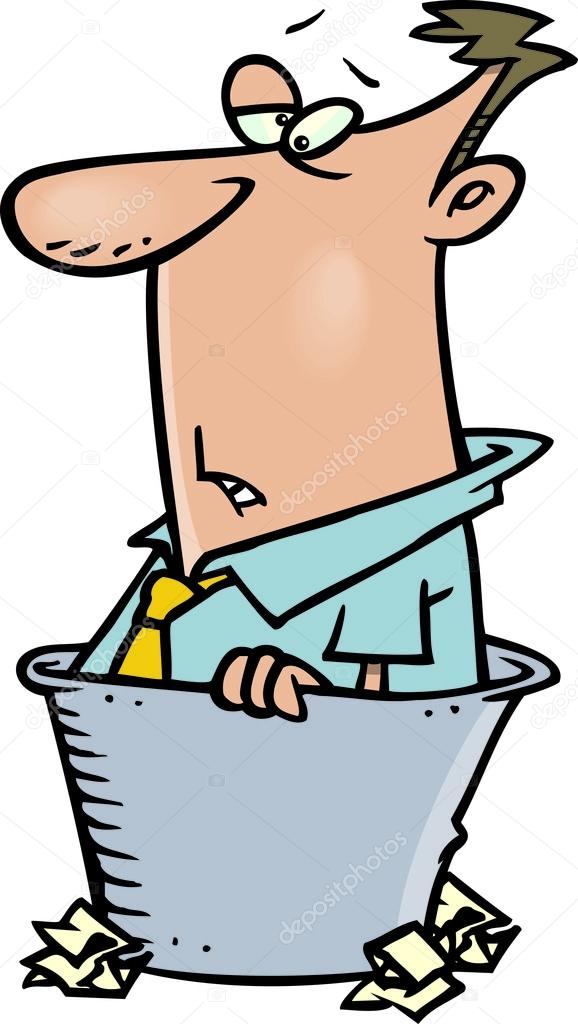 Cartoon Man Rejected Stock Vector by ©ronleishman 13951324