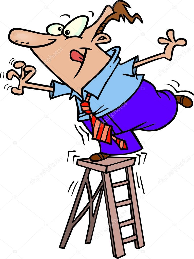 Hombre de dibujos animados alcanzando — Vector de stock © ronleishman ...