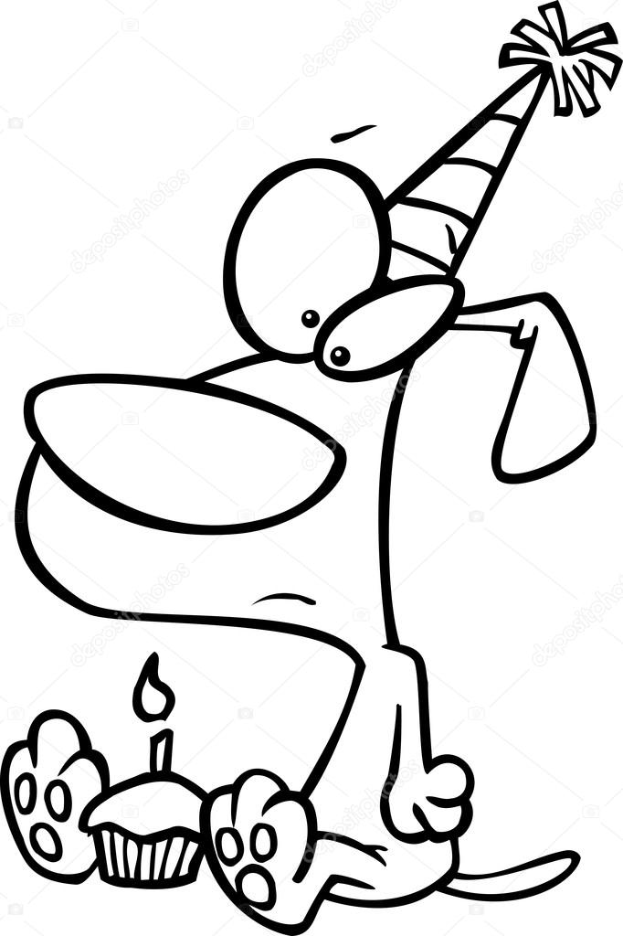 Birthday cartoon dog | Cartoon Dog Birthday — Stock Vector ...