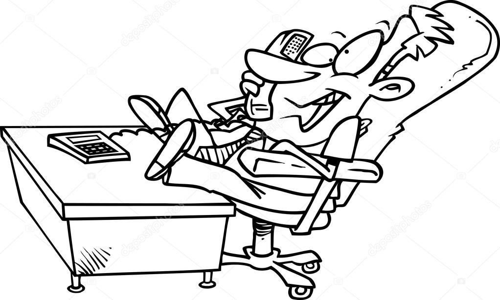 Cartoon Businessman Chatter Stock Vector Image by ©ronleishman #13951559