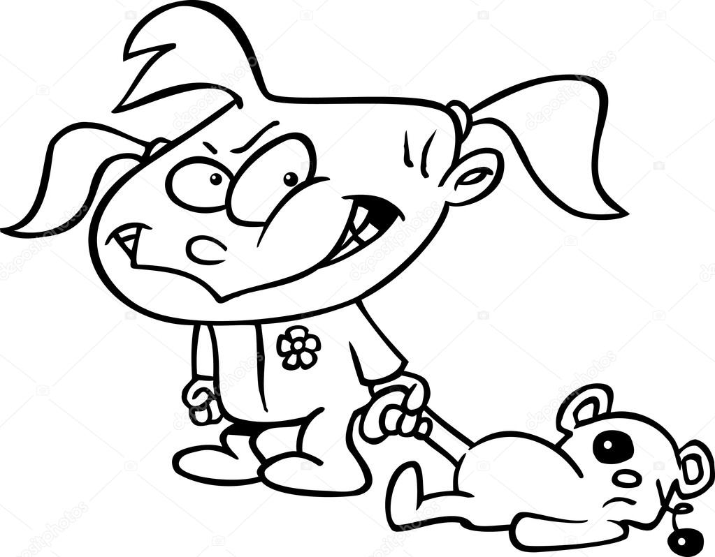 Cartoon Girl Awful Stock Vector Image by ©ronleishman #13951615