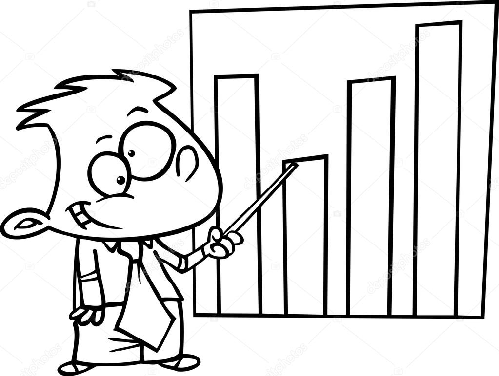 Cartoon Kid Chart Stock Vector Image by ©ronleishman #13951638