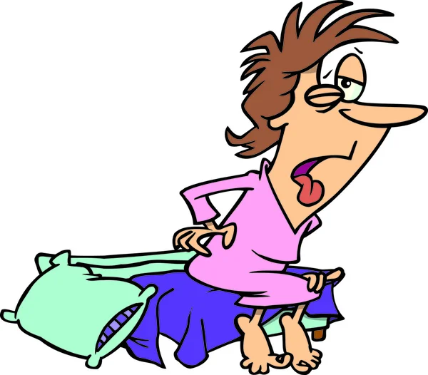 Cartoon back pain — Stock Vector © ronleishman #13979642