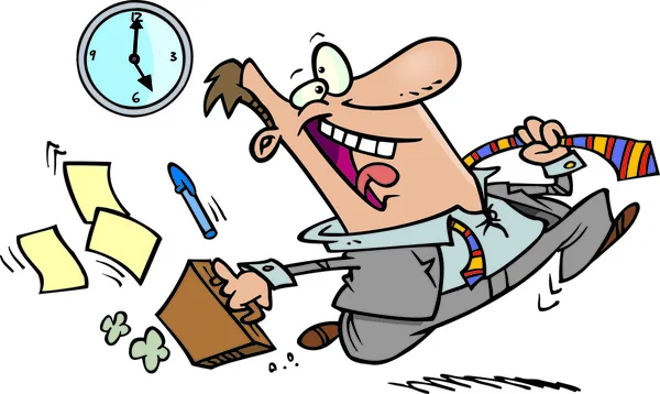 Cartoon Feierabend — Stockvektor © ronleishman #13980214