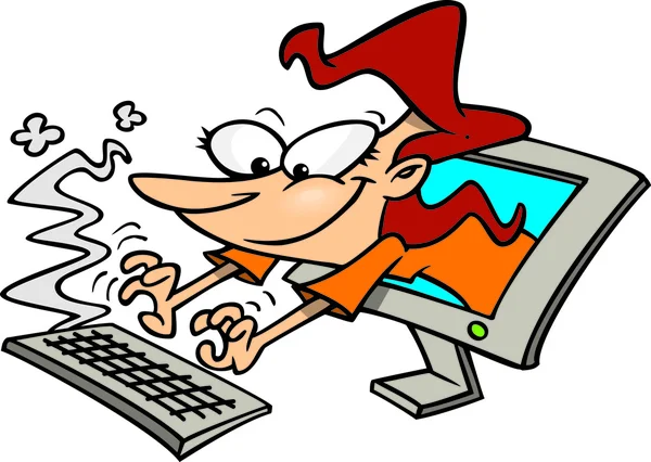 Cartoon computer frustration ⬇ Vector Image by © ronleishman | Vector ...