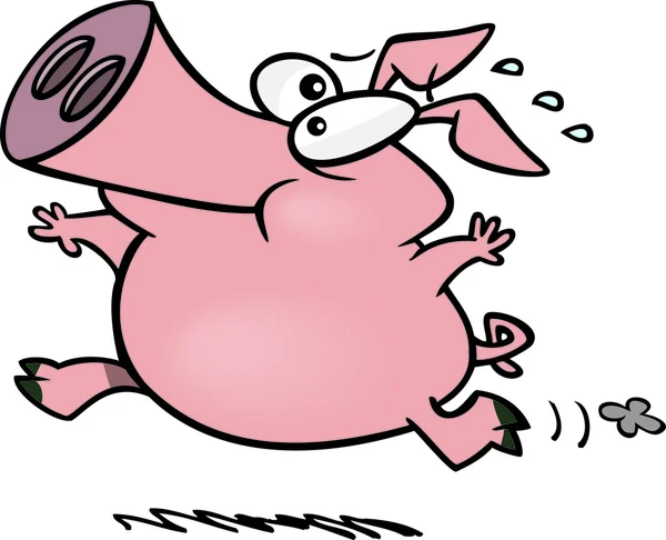 Running pig Vector Art Stock Images | Depositphotos