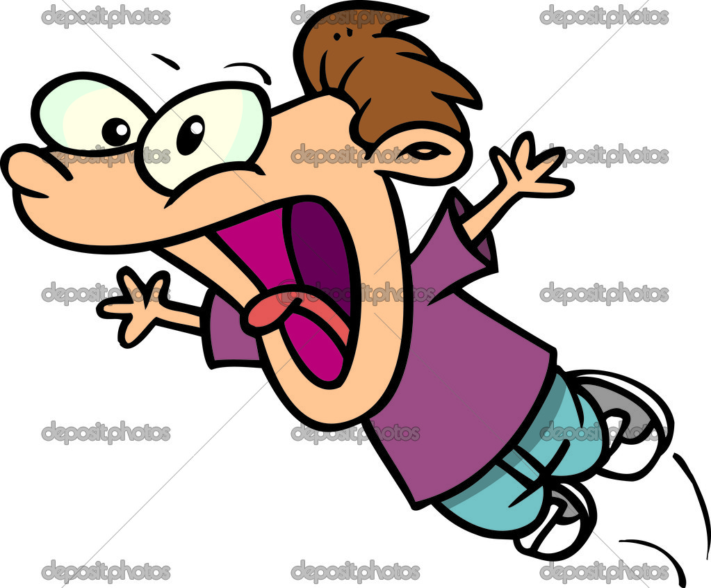 Susto de niño de dibujos animados — Vector de stock #13980155 ...