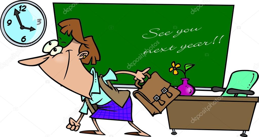 Pictures Cartoon Teacher Picture Cartoon Teacher Summer Vacation
