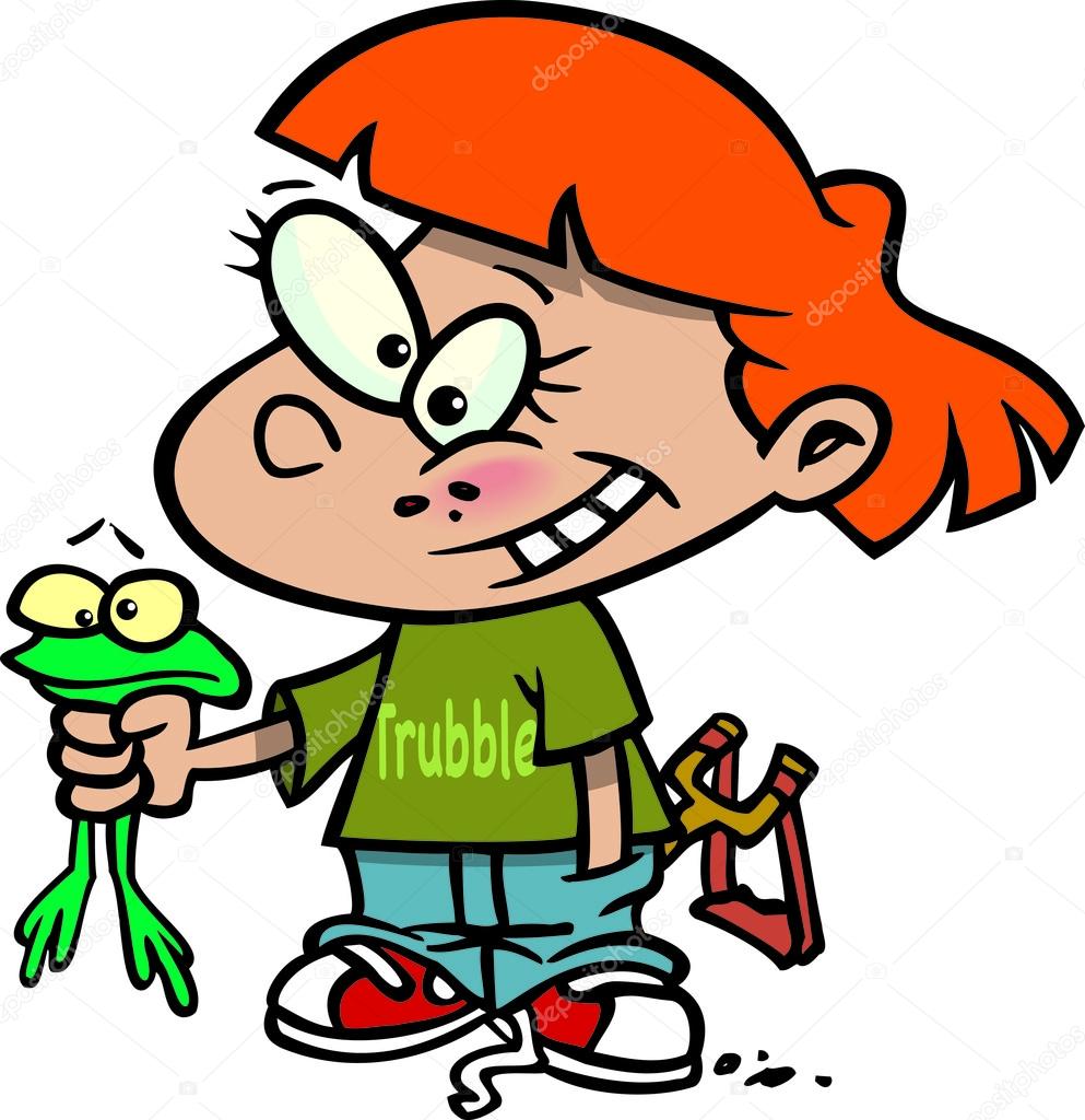 Cartoon Tomboy Stock Vector Image by ©ronleishman #13980431