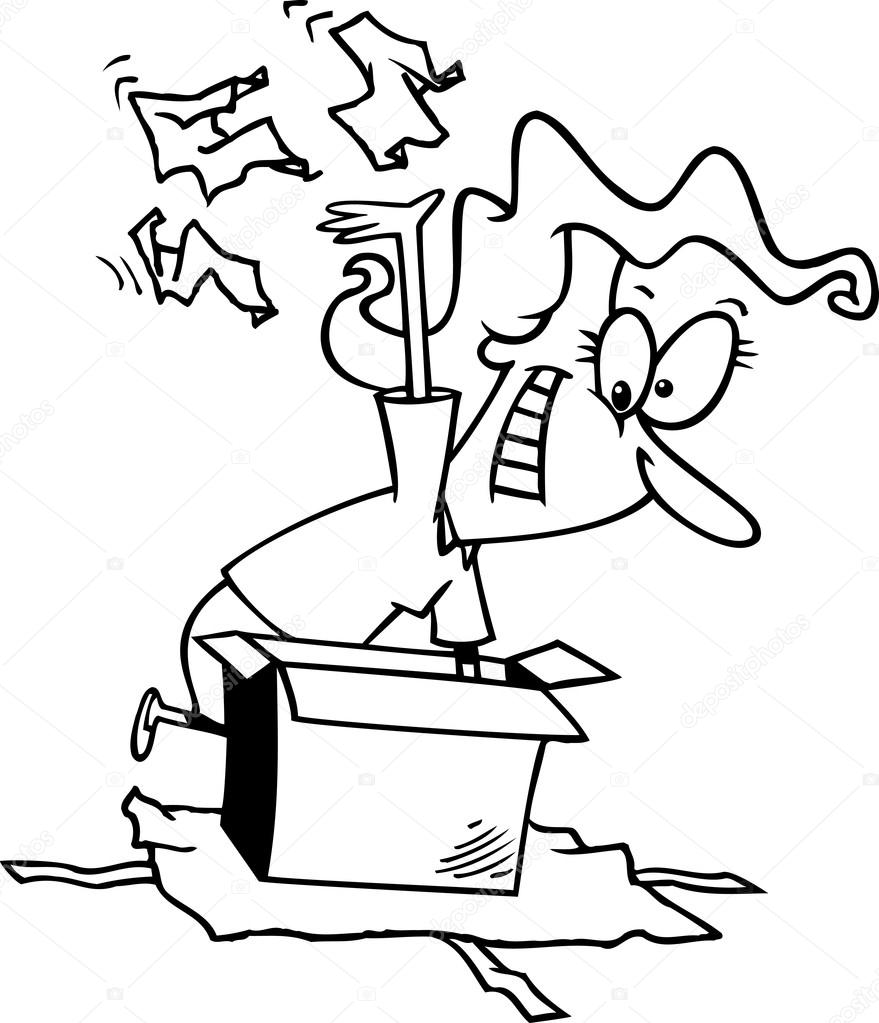 Cartoon Unwrapping Presents