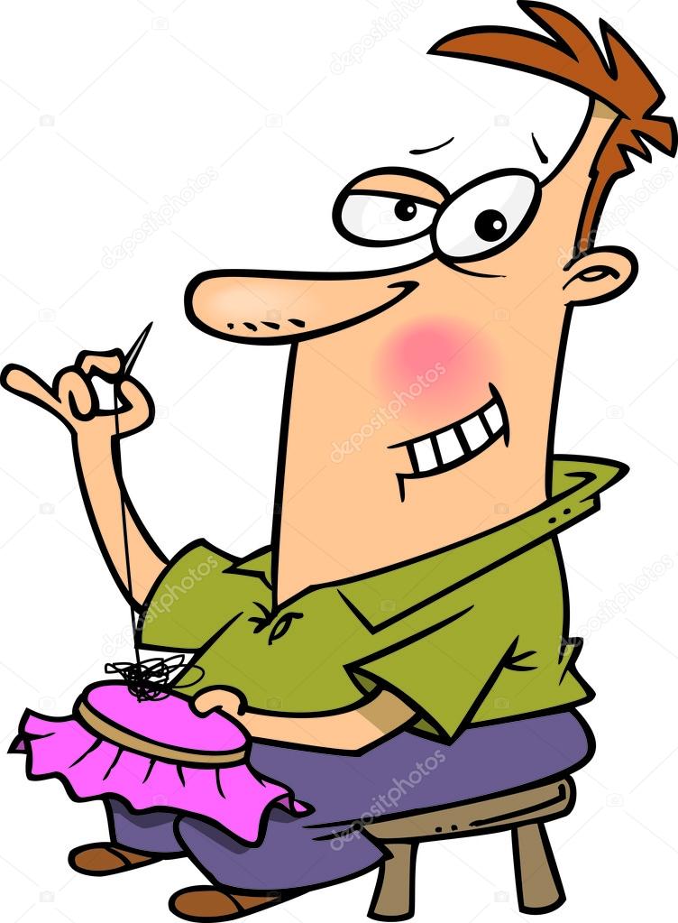 People Sewing Clipart