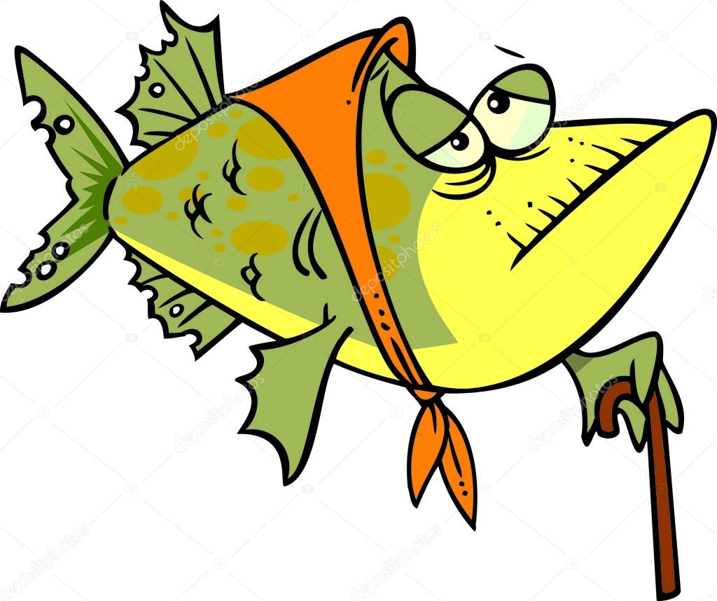 Image vectorielle Dessin animé Granny Fish par ©ronleishman - 13982457
