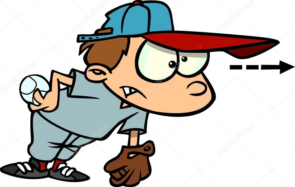 Baseball Pitcher Player Cartoon