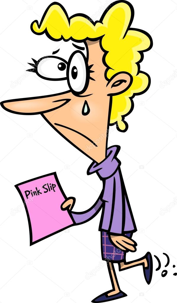 Desenhos animados Pink Slip vetor(es) de stock de ©ronleishman 13982770