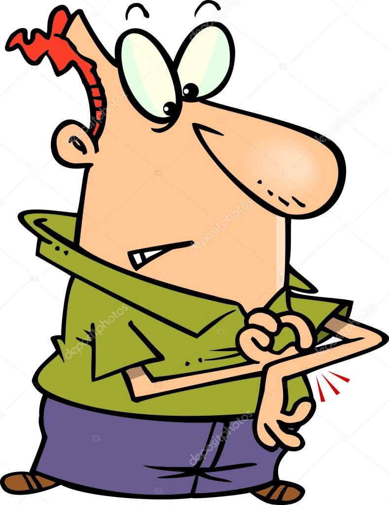 Cartoon Man Pinching Himself Stock Vector Image by ©ronleishman #13982771