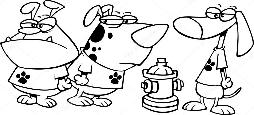 Cartoon Dog Gang Stock Vector Image by ©ronleishman #13983079