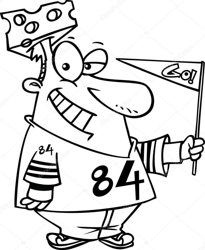 Packers Cheesehead Cartoon