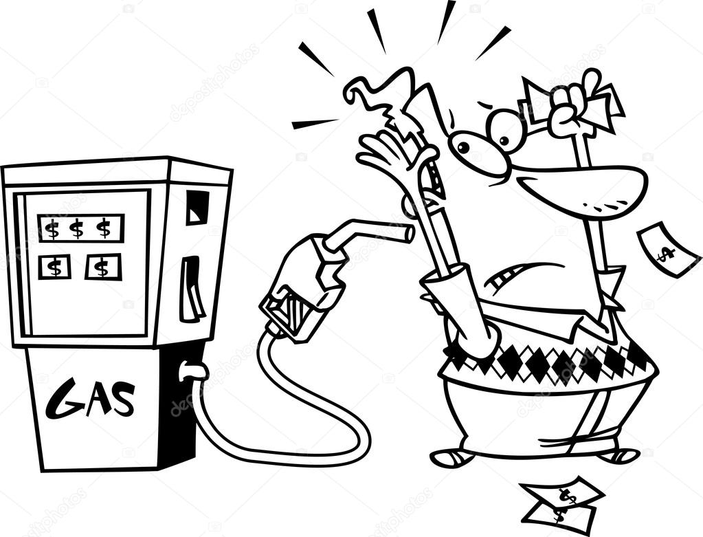 Cartoon Drawing Of Gas