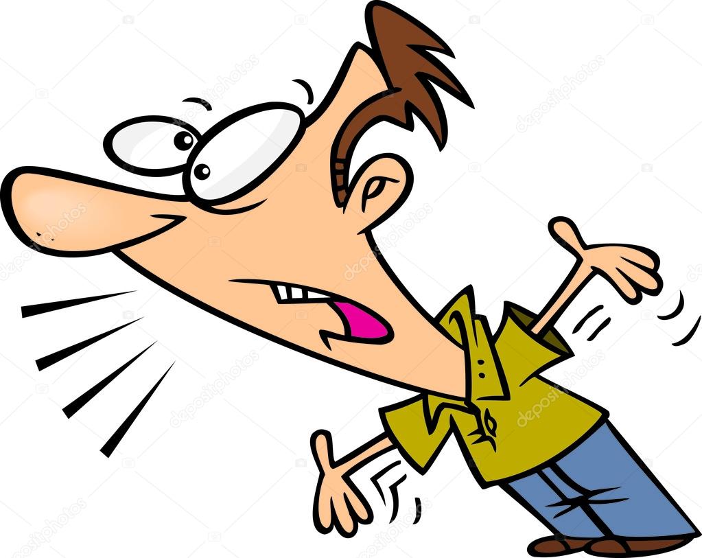 Cartoon Man Complaining — Stock Vector © ronleishman #13983667 Cartoon Man Complaining — Stock Vector © ronleishman #13983667