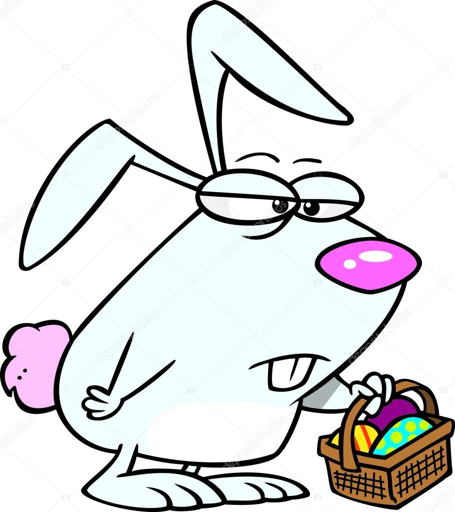 Grumpy Bunny Clipart