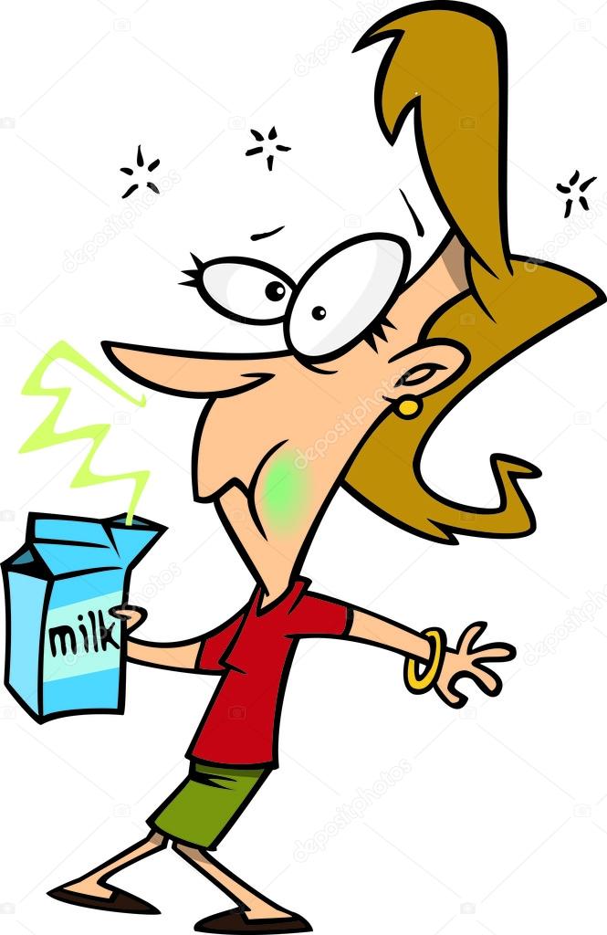 Cartoon Expired Milk Stock Vector Image by ©ronleishman #13983915