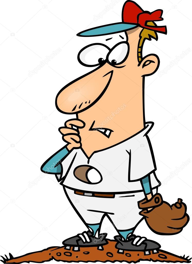 Animated Baseball Player Pitching