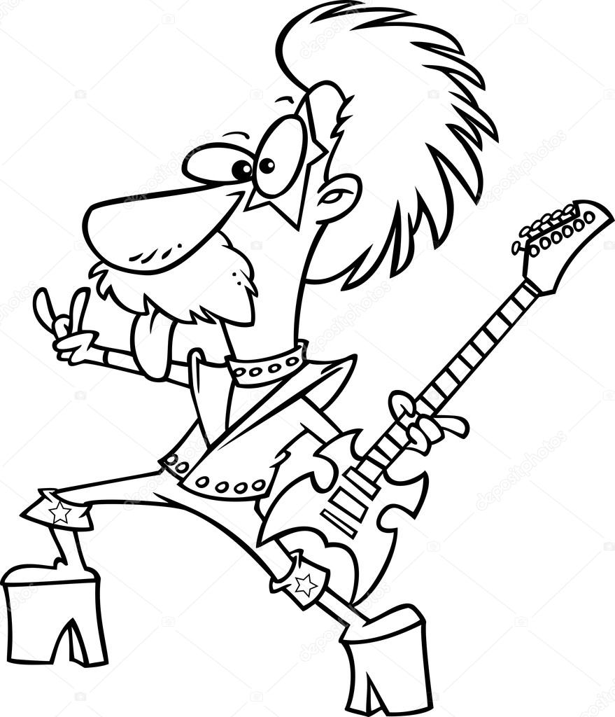 Cartoon Nerd Rock Stock Vector Image by ©ronleishman #13984436
