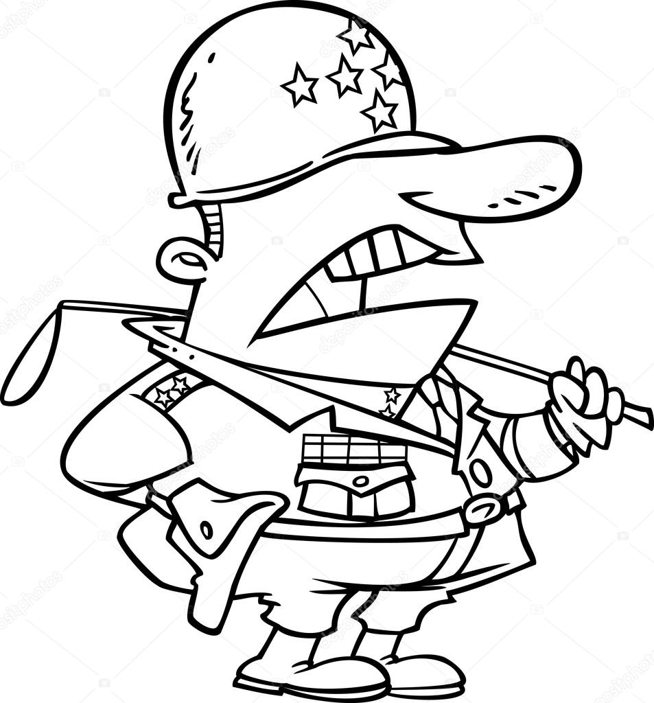 Army General Cartoon