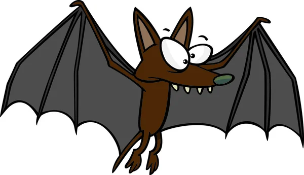 Cartoon Bat Isolated White Background Stock Vector Image by ...