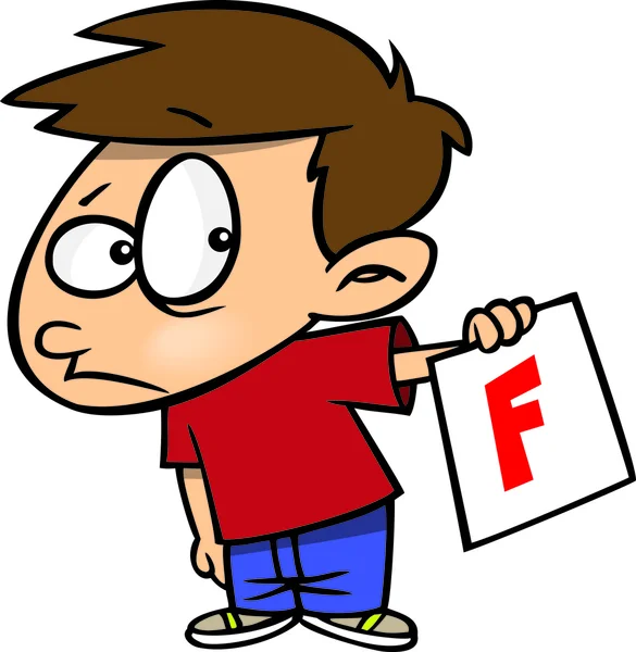 Bad Report Card Clipart