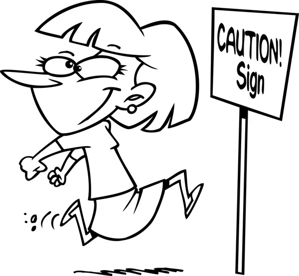 Caution Sign Page Coloring Pages