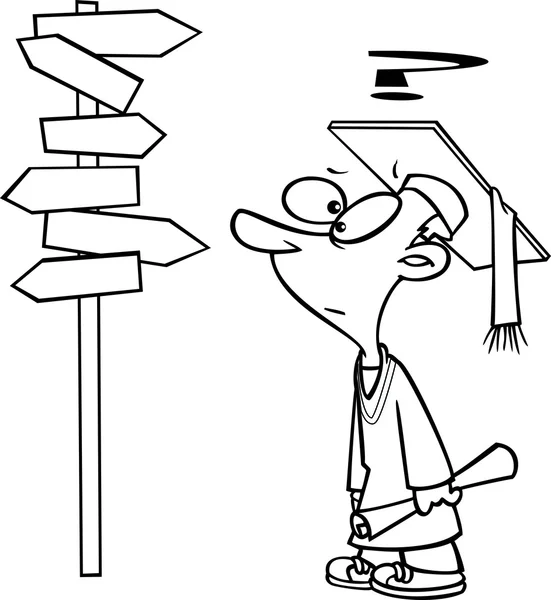 Cartoon Woman Graduate Stock Vector by ©ronleishman #13982460