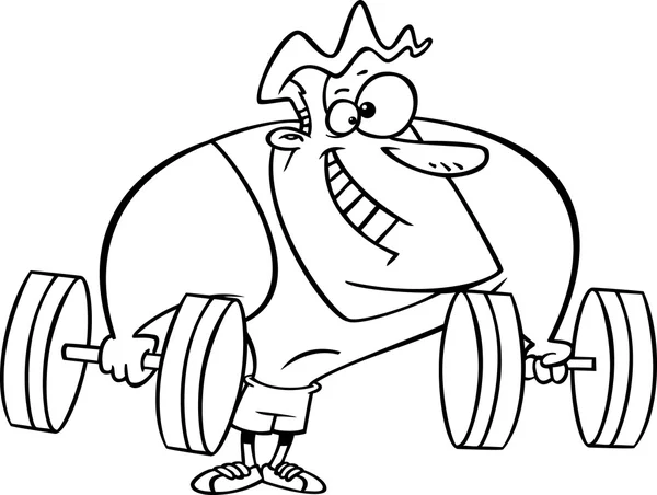 Body Clipart Builder Building Coloriage Coloring Bodybuilder Clip ...