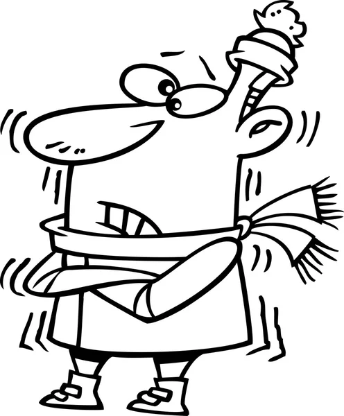 Shivering in cold Stock Vectors, Royalty Free Shivering in cold ...