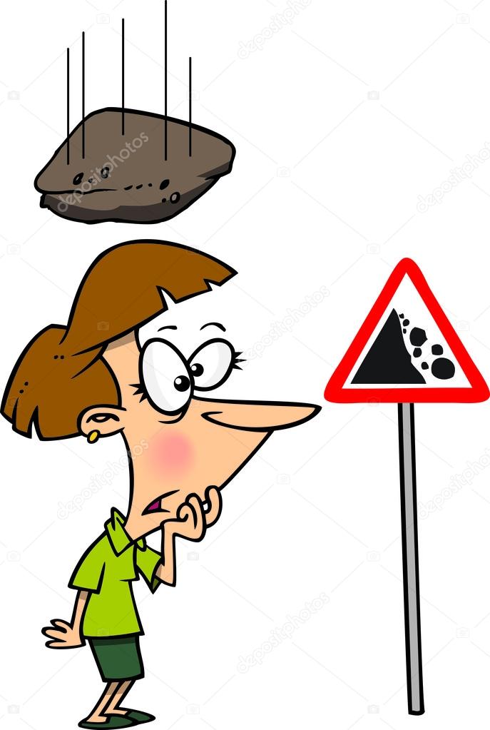 Falling Rocks Clipart