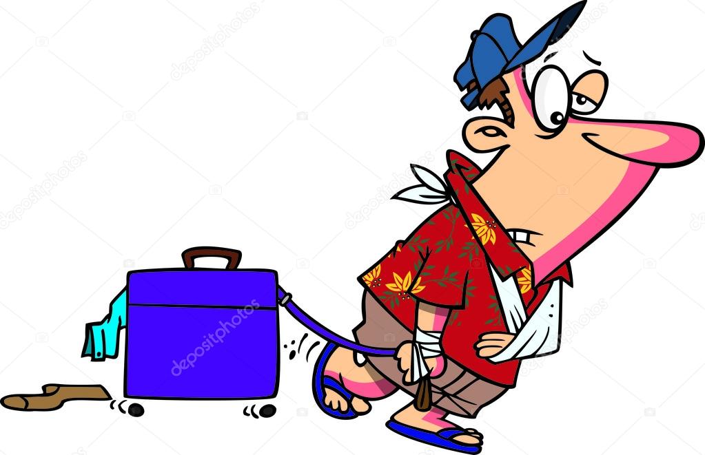 Resaca de vacaciones de dibujos animados Vector de stock por ...