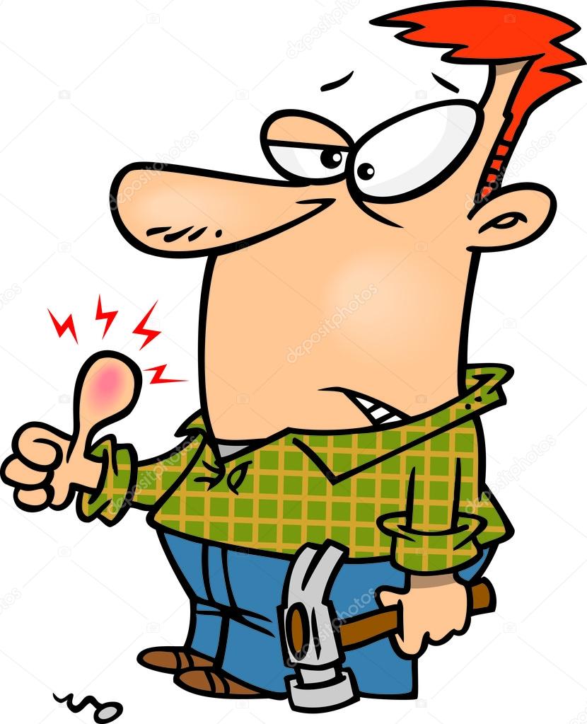 homem dos desenhos animados com inchado — Vetor de Stock © ronleishman ...