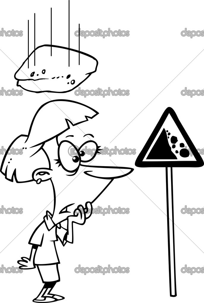 Falling Rocks Clipart
