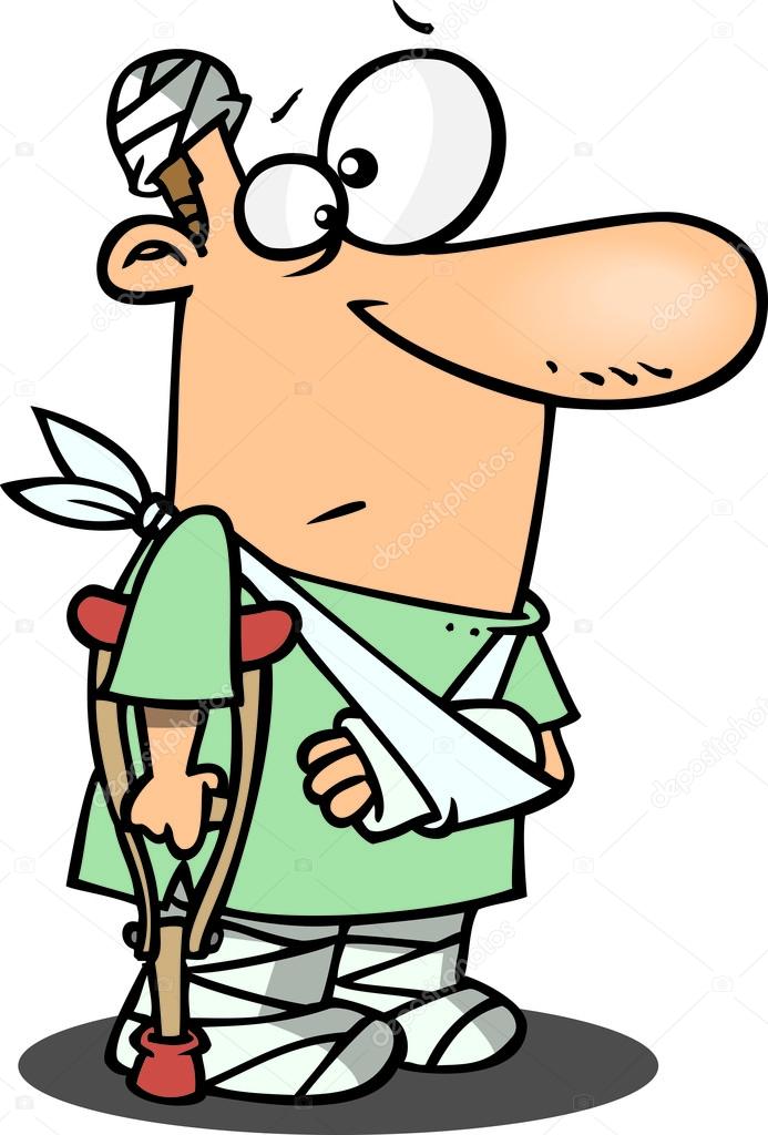 Cartoon Accident Victim — Stock Vector © ronleishman #14002907