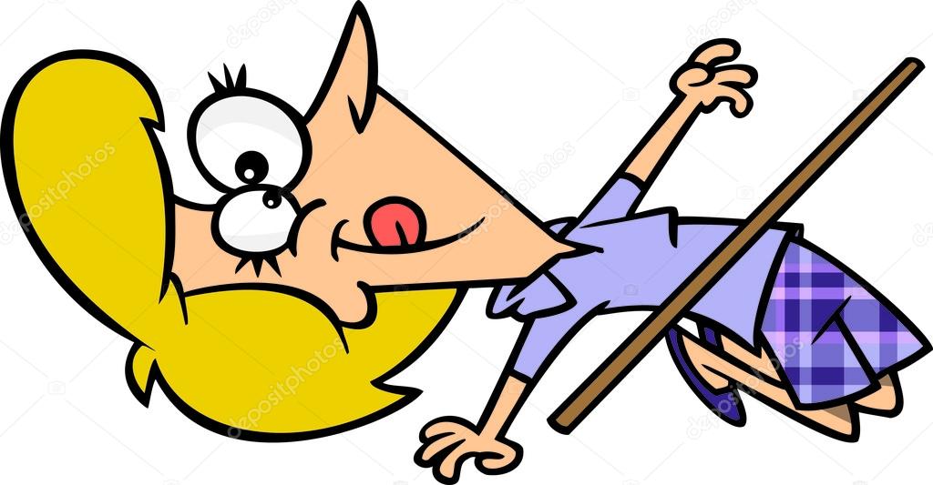 Cartoon Woman Limbo — Stock Vector © ronleishman #14002936