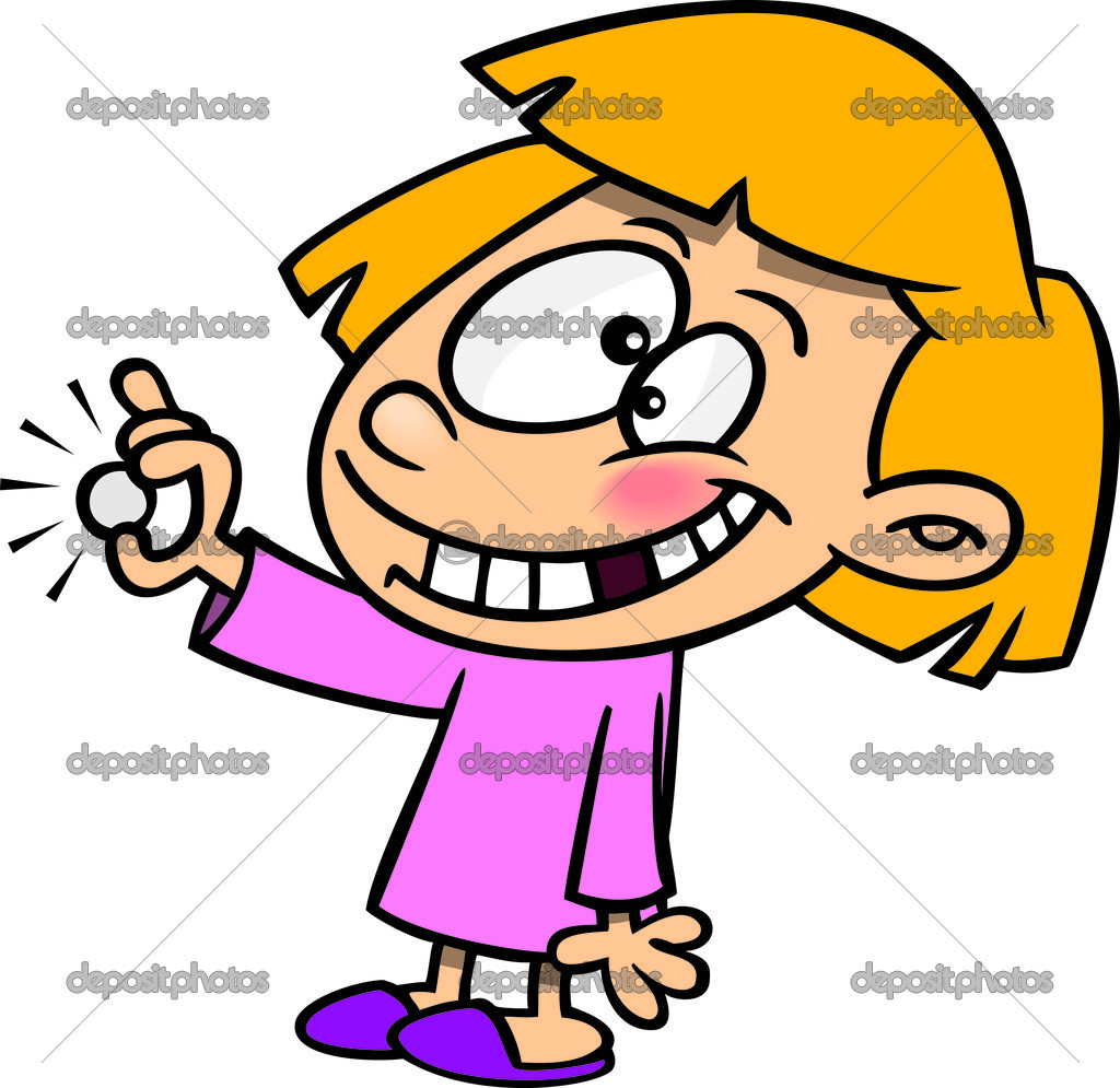 Cartoon Girl With Lost Tooth Stock Vector Image By ©ronleishman 14003327