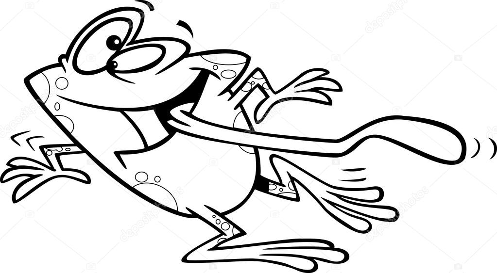 Cartoon Frog Dancing Stock Vector by ©ronleishman 14003672
