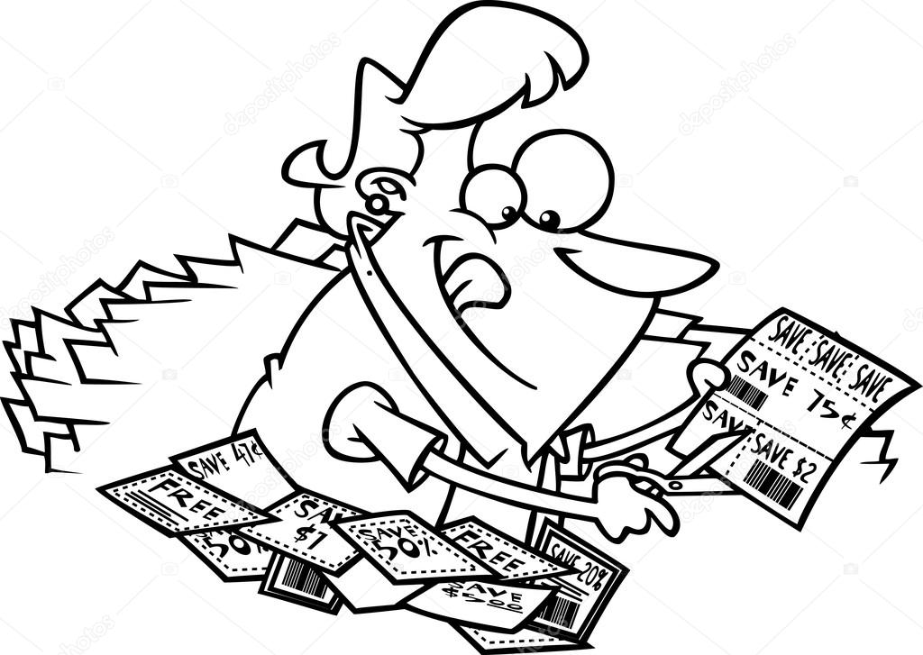 Girl Cutting In Line Cartoon